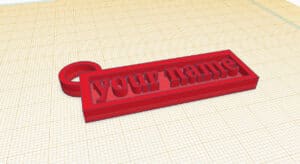 Dive Into Design: TinkerCAD Personalized Key Chain - The 3D Printing Store